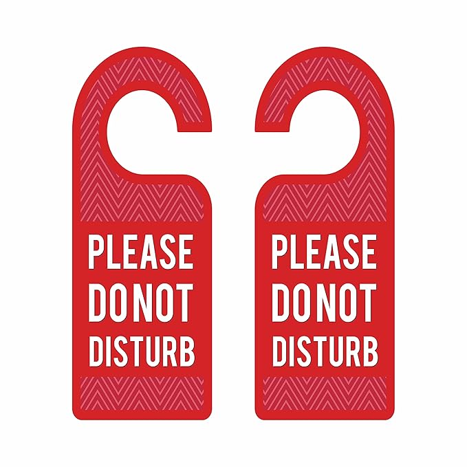 Buy Anne Print Solutions® Pack Of 6 Pcs Please Do not disturb door ...