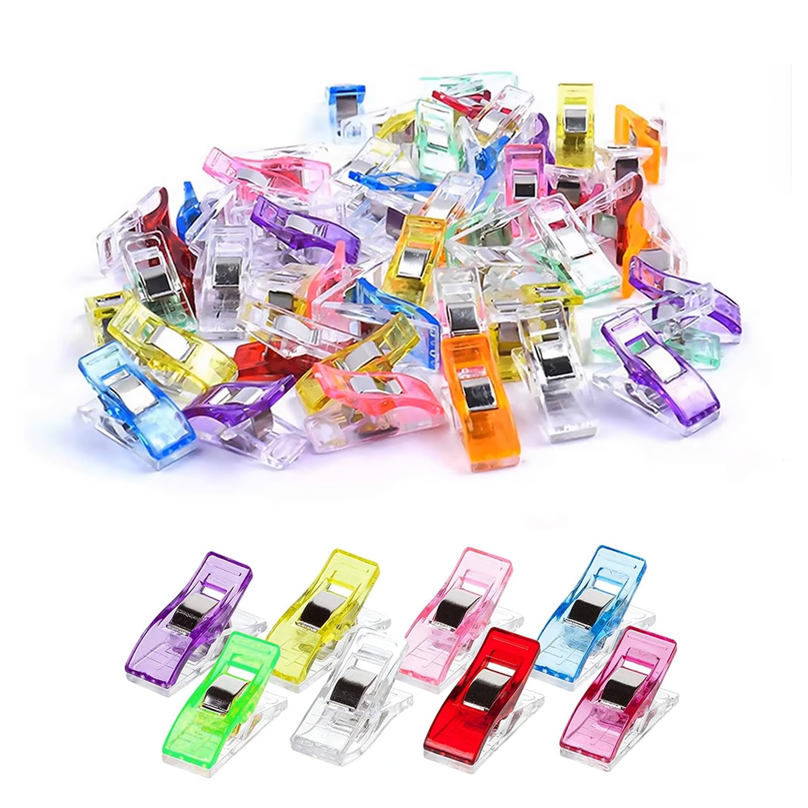 40 Pcs Sewing Clips, Plastic Sewing Clips for Fabric, Quilting Clips ...