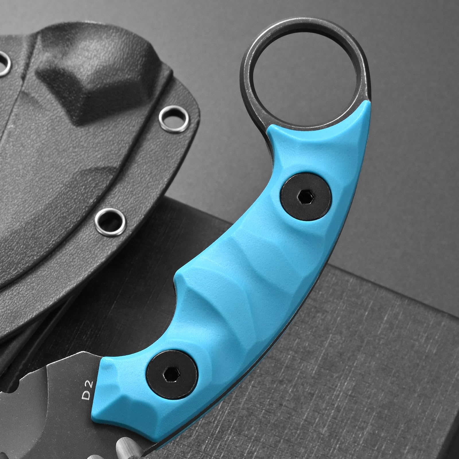 Snapklik.com : Ccanku C1691N Fixed Blade Knife,D2 Steel Nylon ...