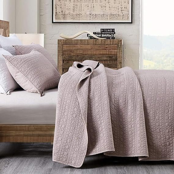 Amazon.com: HORIMOTE HOME Quilt Set Queen Size Cameo Rose, Classic ...