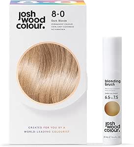 Josh Wood Colour Permanent Colour 8.0 & Dark Blonde Blending Brush ...