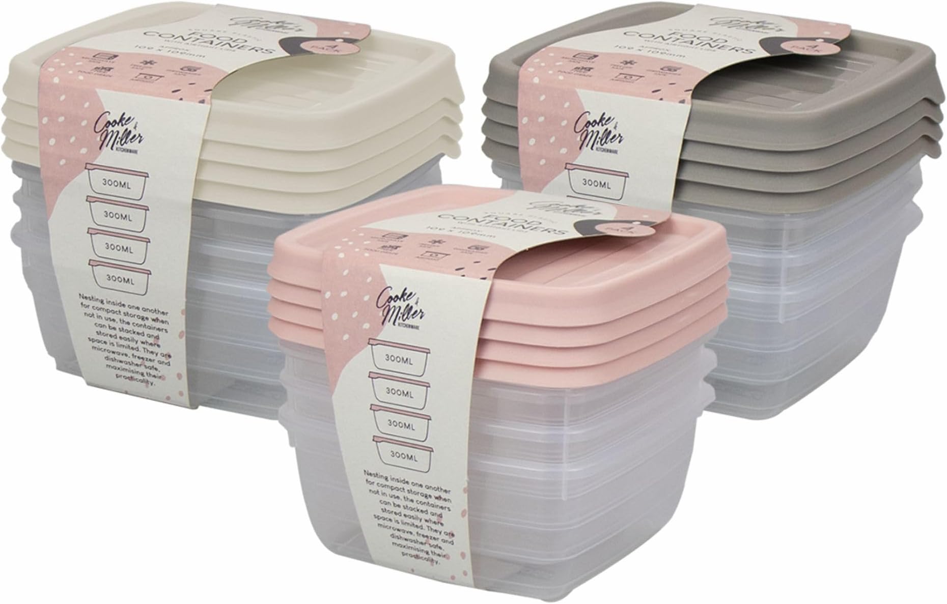 Mini Plastic baby food Storage Pots With Lids Food Boxes Small Kitchen ...