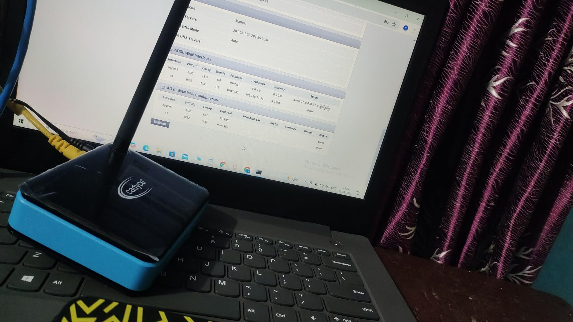 (Refurbished) Cadyce CA-M150 150Mbps 4-Port Wireless N ADSL2+ Modem ...