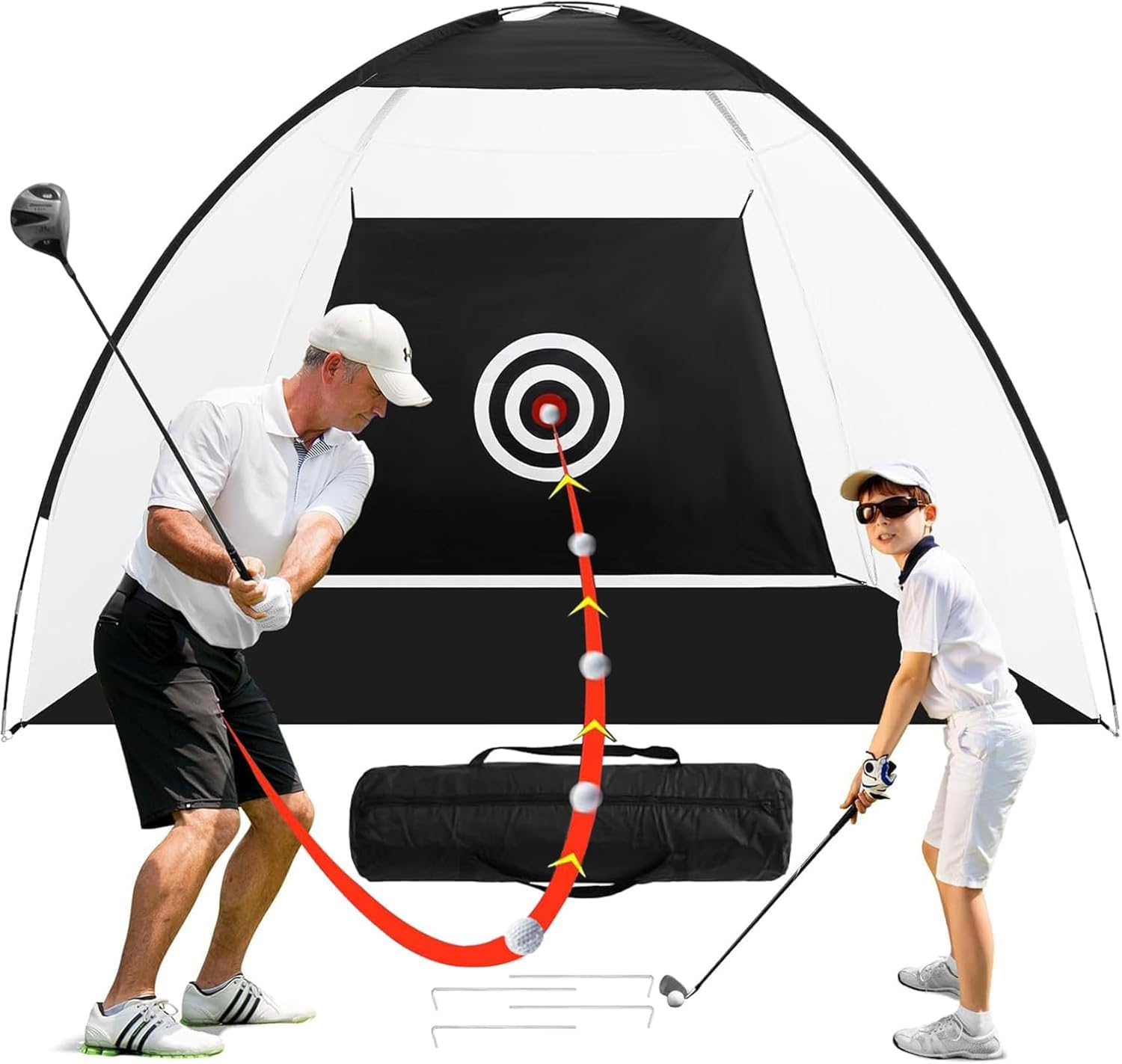 Amazon.com: Cavevine Golf Net, 10 x 6.5ft Golf Practice Hitting Net ...