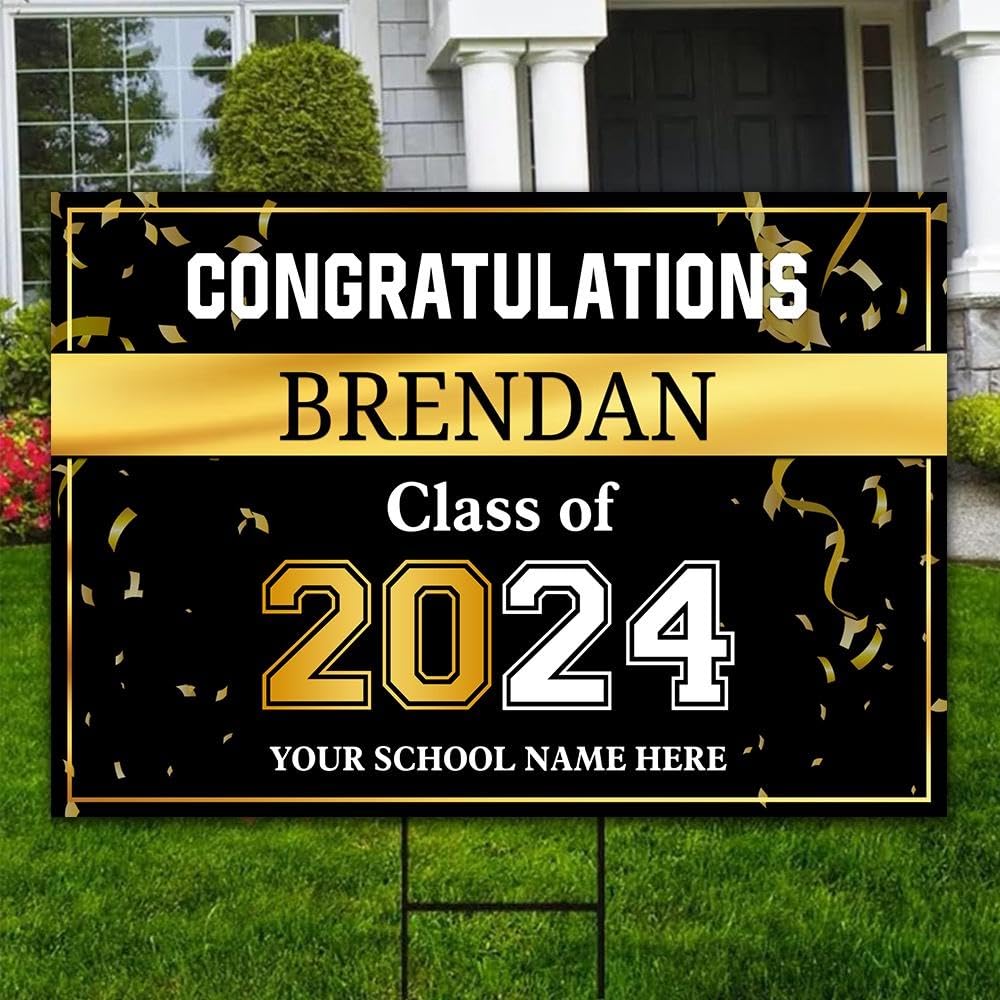 Amazon.com : Personalized Graduation Senior Sign 2024, Graduate 2024 ...