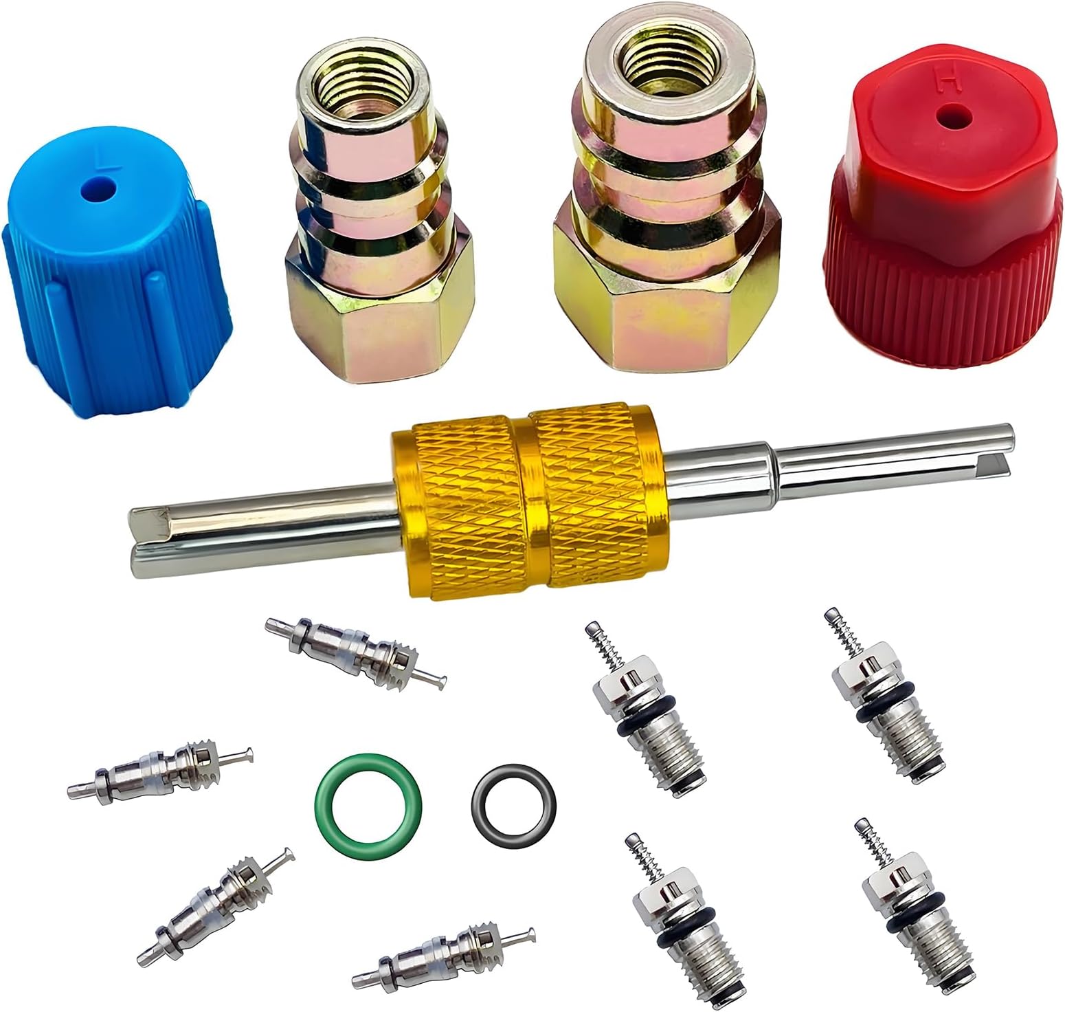 Amazon.com: R12 to R134a AC Retrofit Fitting Adapter Kit, A/C ...