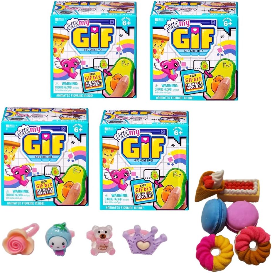 Buy OH! MY GIF Animated Figurine 4-Pack Gift Set - Simple Joy Toys ...