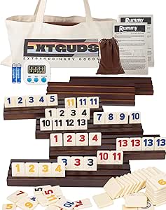Amazon.com: Extguds 2-6 Player Rummy Cube Game Set, Classic Travel ...