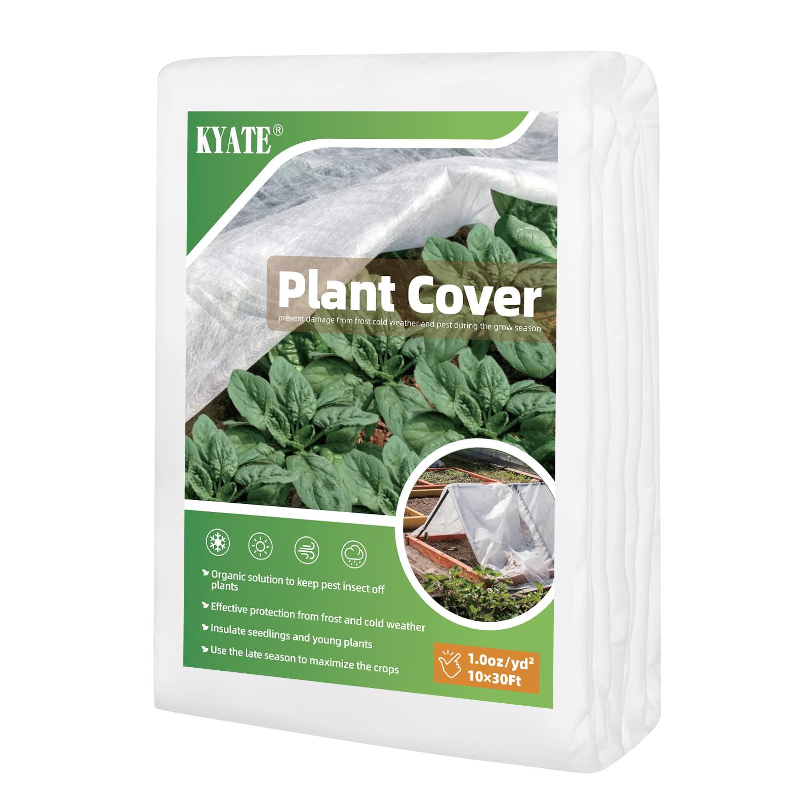 Amazon.com : KYATE Plant Covers Freeze Protection Blankets 10Ft x 30Ft ...