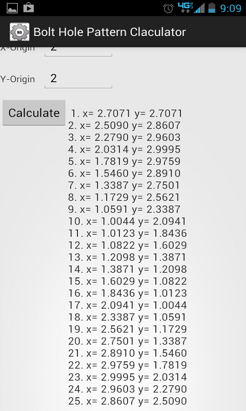 Bolt Hole Pattern Calculator - App on Amazon Appstore