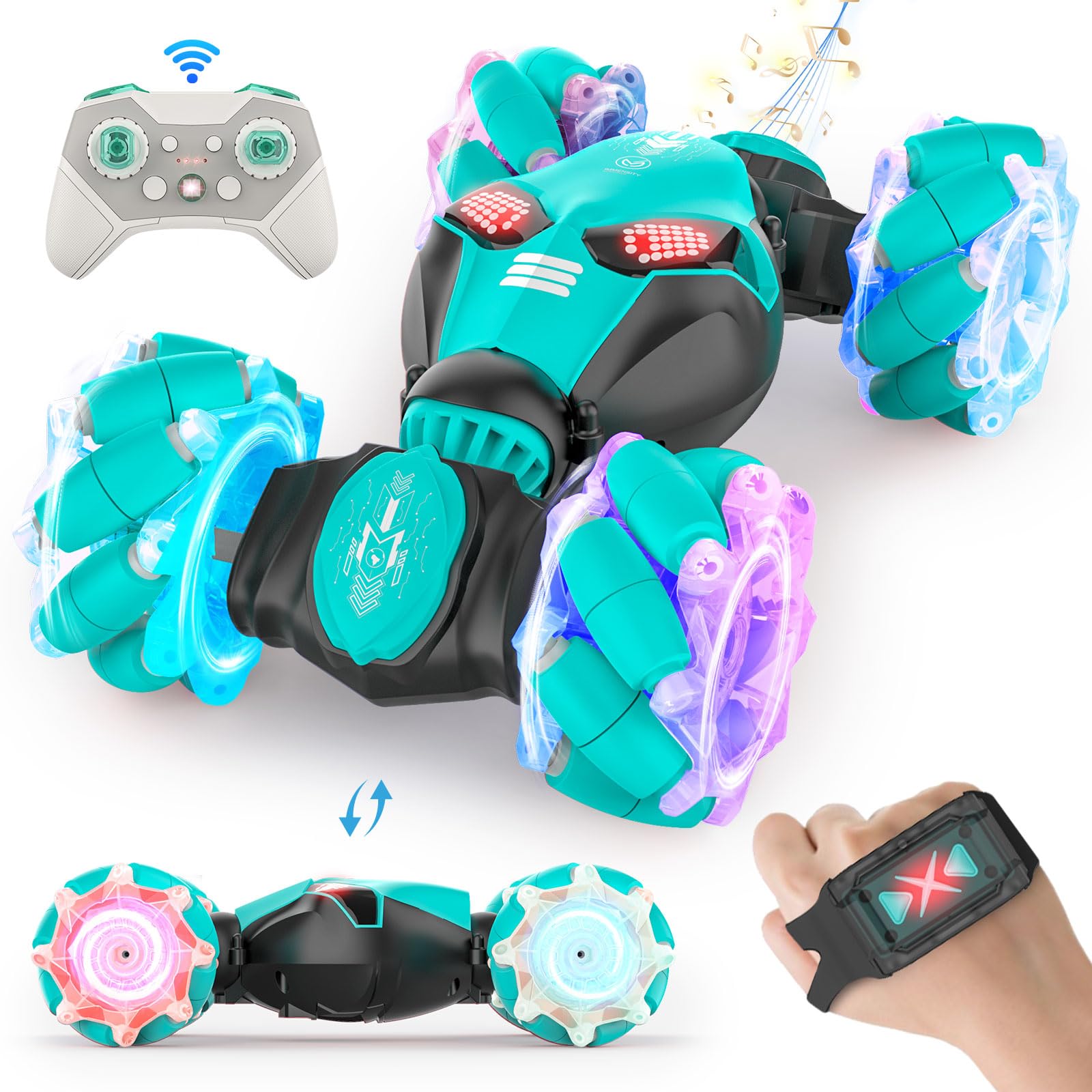 Amazon.com: SAUFTTI Gesture RC Cars, Hand Controlled Stunt Car for 6-12 ...