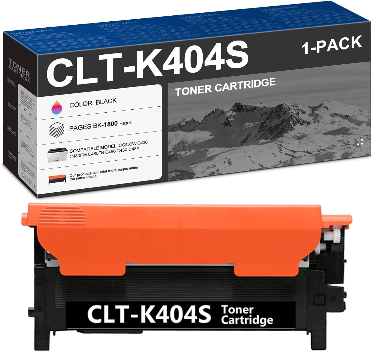 Amazon.com: CLT-K404S K404S 404S Black Toner Cartridge (1Pack) - EAXIU ...