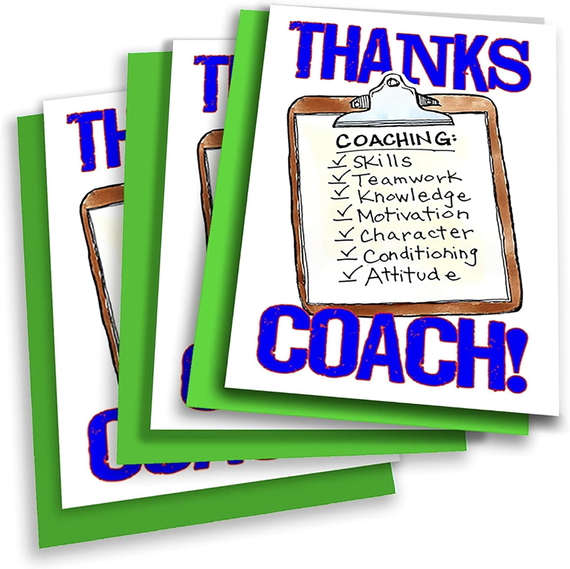 Amazon.com: Tiny Expressions - Thank You Coach Appreciation Cards with ...