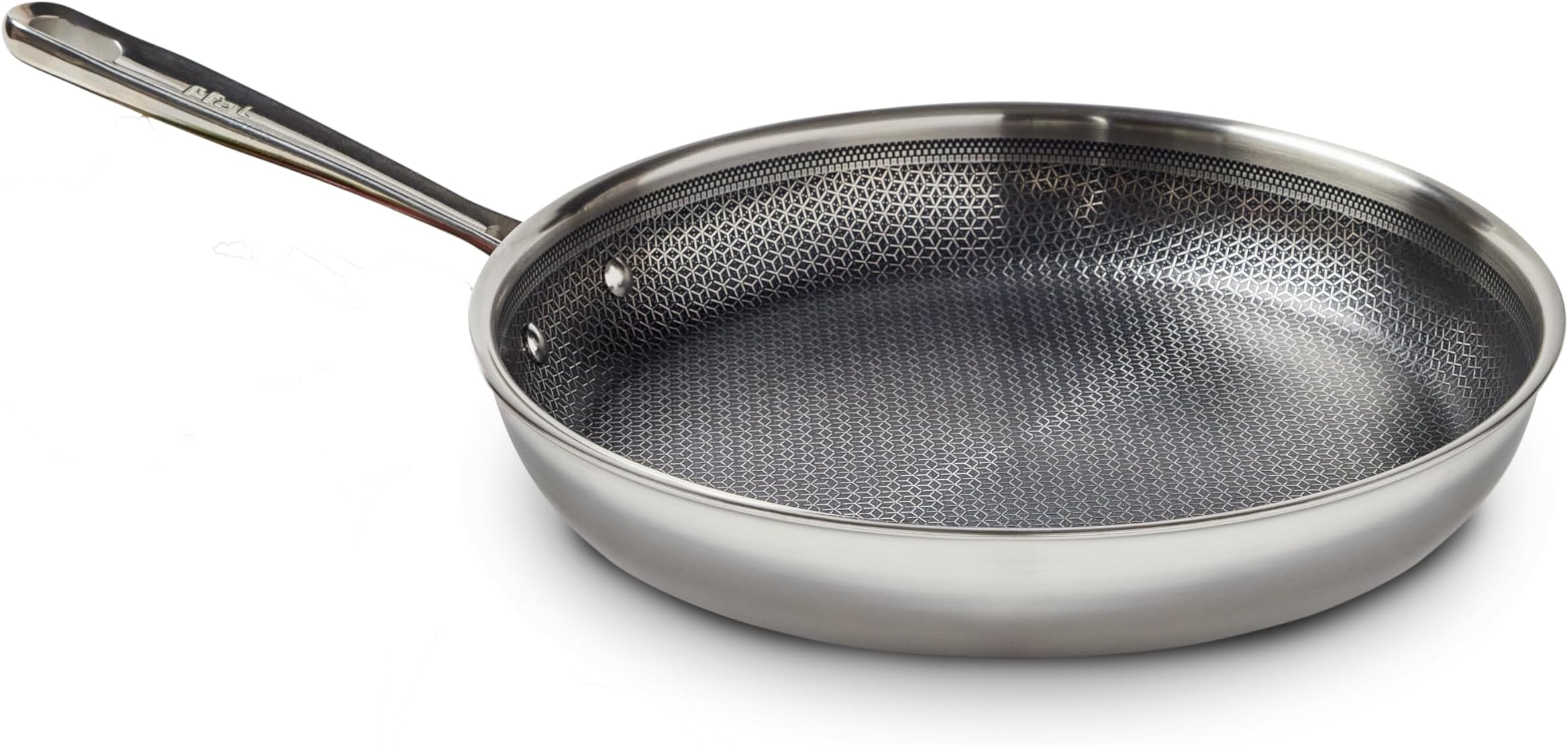 Amazon.com: T-fal HybridMesh Tri-Ply Stainless Steel Fry Pan 12 Inch ...