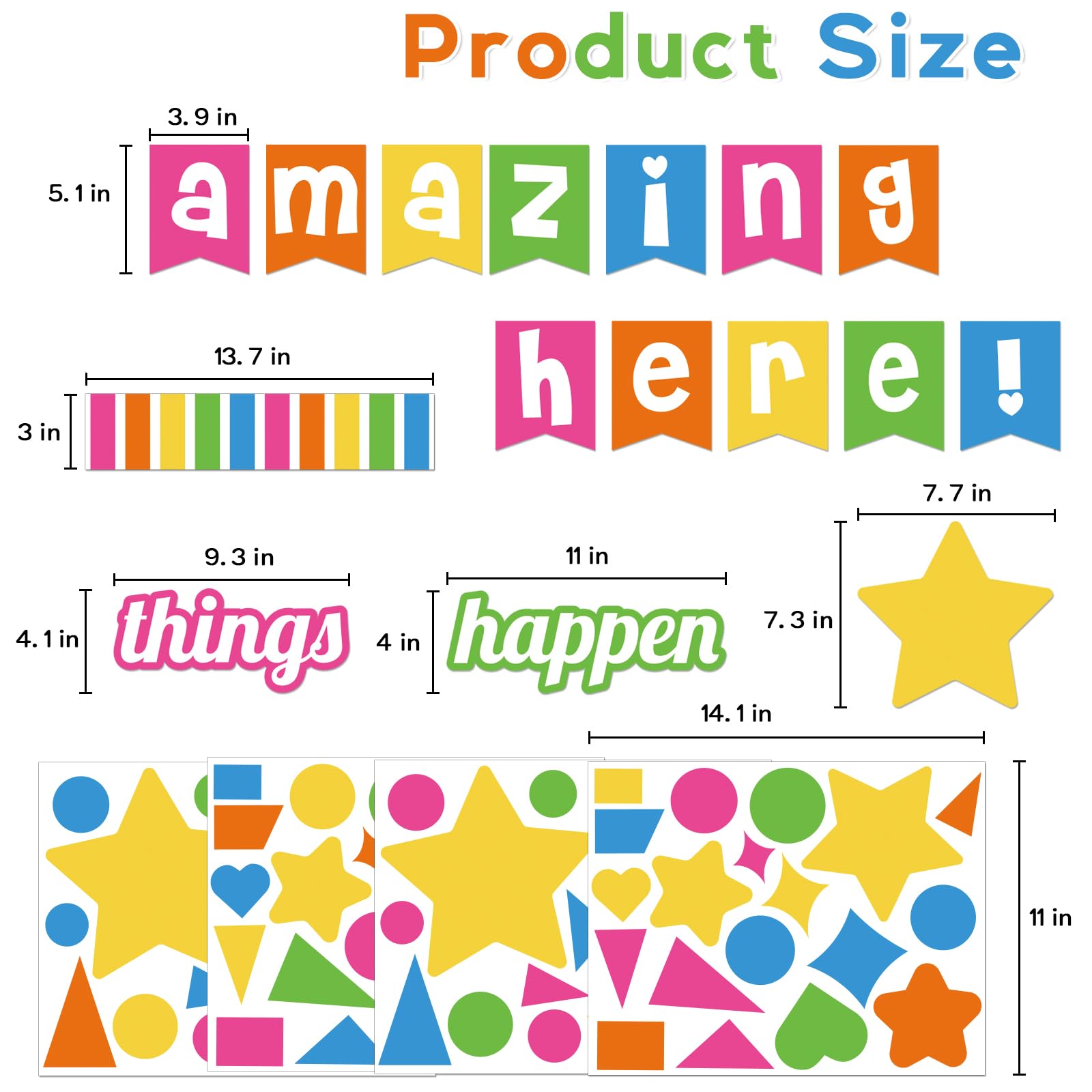 Snapklik.com : Classroom Bulletin Board Decorations Set Back To School ...