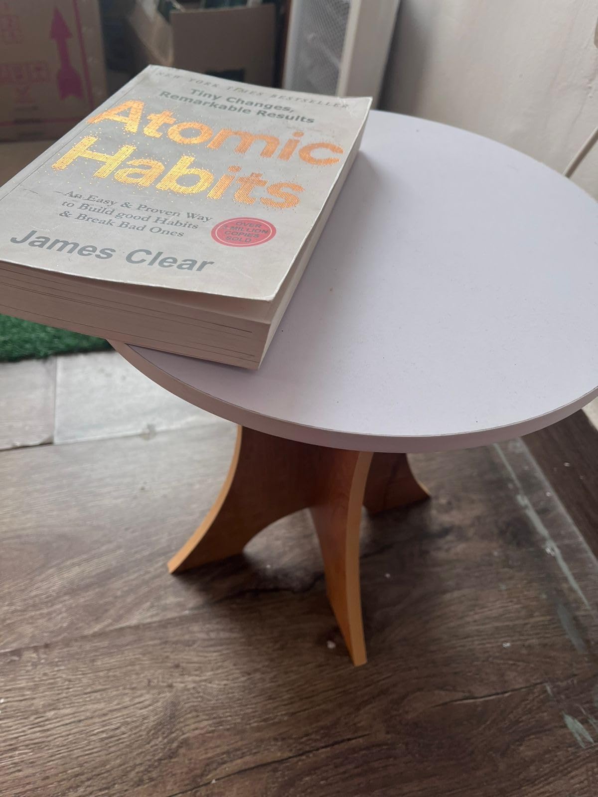 Rellon Industries End Table Night Stand Multi Purpose Fold-able Side ...