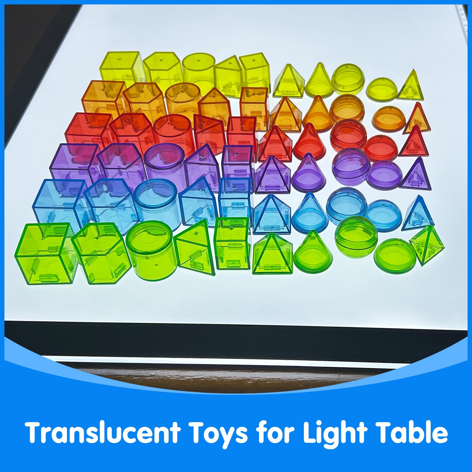 Snapklik.com : Odoorgames 60 Pcs Mini 3D Shapes For Teaching