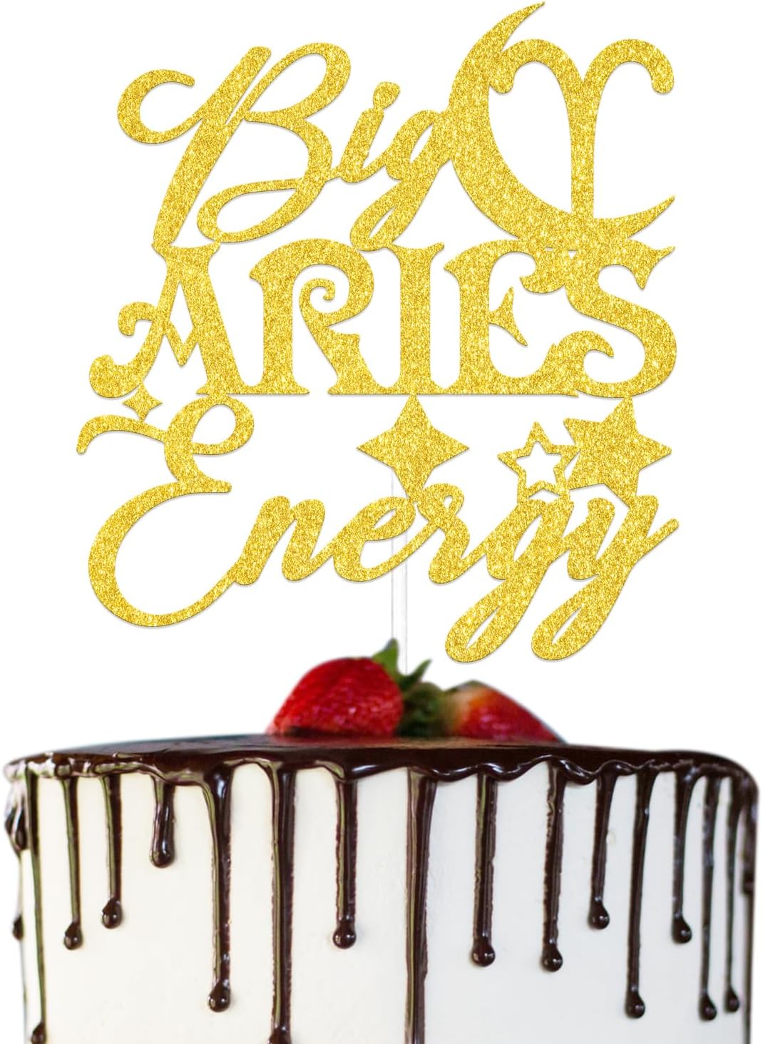 Amazon.com: Big Aries Energy Cake Topper Aries Birthday Decorations ...