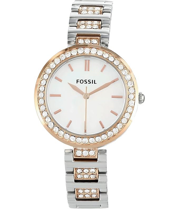 Buy Fossil Karli Three-Hand Two-Tone Stainless Steel Watch BQ3337 ...