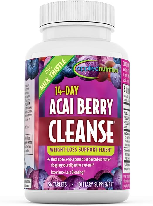 Amazon.com: Applied Nutrition 14-Day Acai Berry Cleanse - 56 Tablets ...