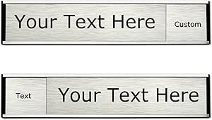SINKAA Custom Slider Sign for Door and Wall - 2 X 10 Inch Sign for Home ...