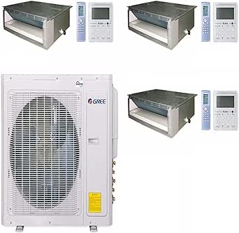 Amazon.com: GREE Multi+ Ultra Series 36,000 BTU 3-Zone Concealed Duct ...
