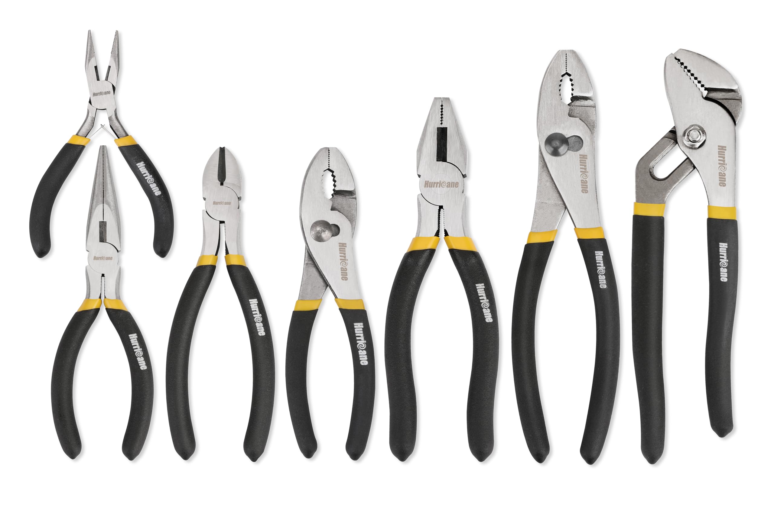 Buy HURRICANE 7 Pieces Pliers Set, 8 inch Groove Joint Pliers, 8 inch ...