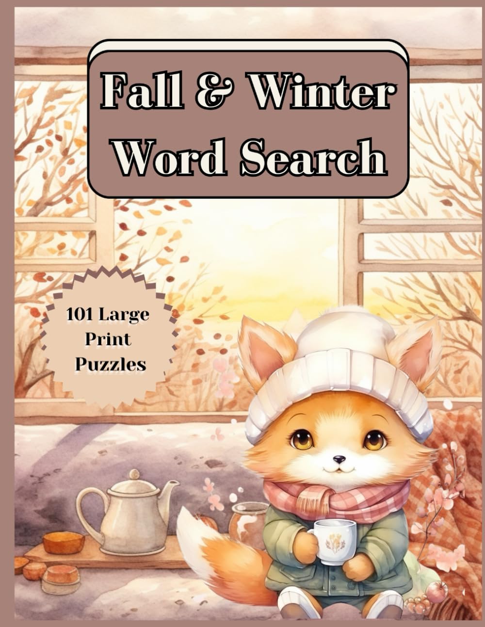 Fall & Winter Word Search: Large Print Fall & Winter Themed Word Find ...