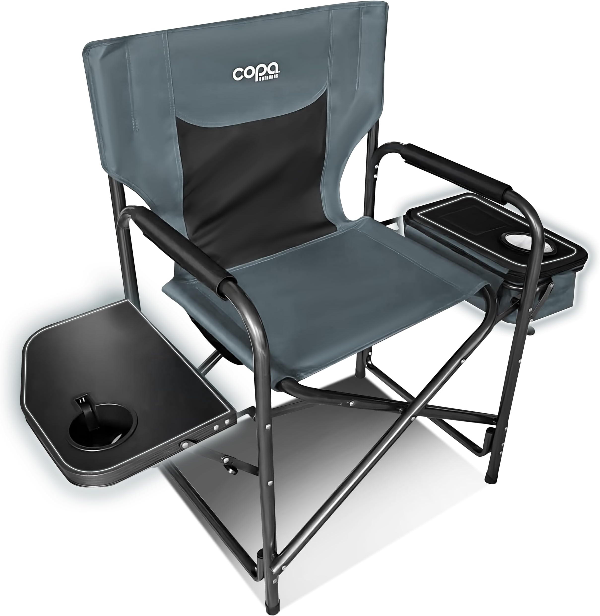 Amazon.com: copa Ultralight Camping Directors Chair with Foldable Side ...