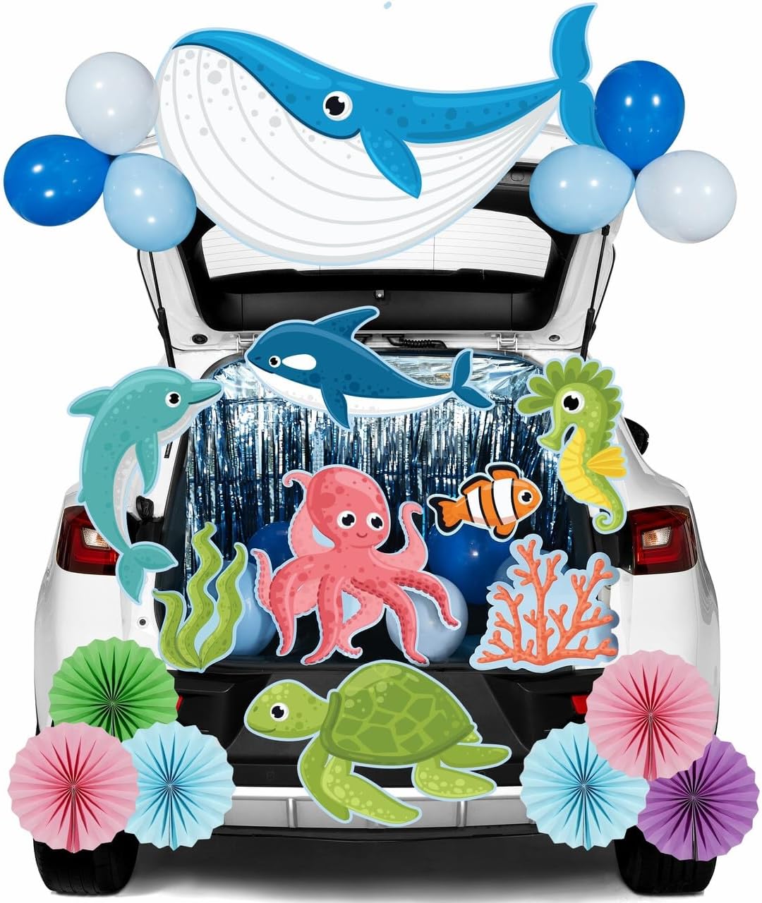 Amazon.com: Blosssound Halloween Trunk or Treat Car Decorations Kit ...