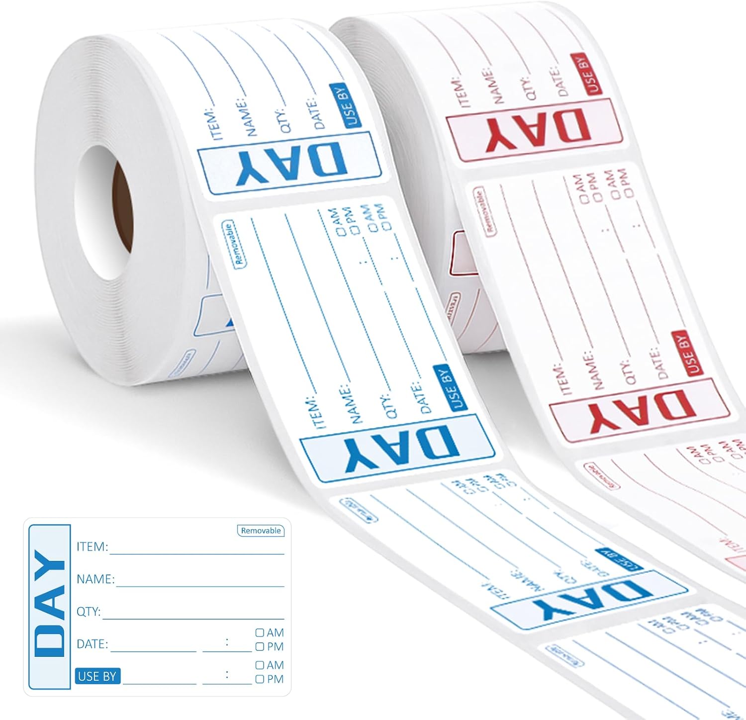 Date Labels for Food - 1000 Food Labels Stickers 75 X 50mm Freezer ...