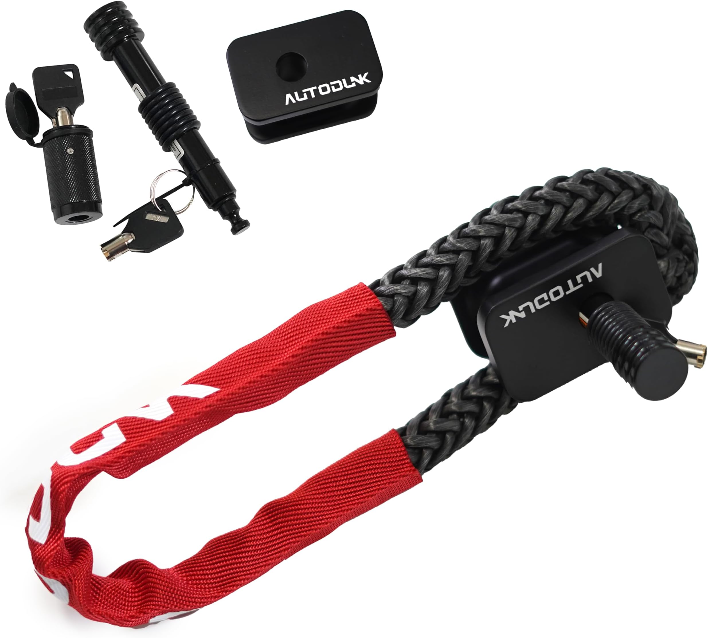 Amazon.com: AUTODUNK Soft Shackle Receivers Hitch Eyelet Kit, 2-Inch ...