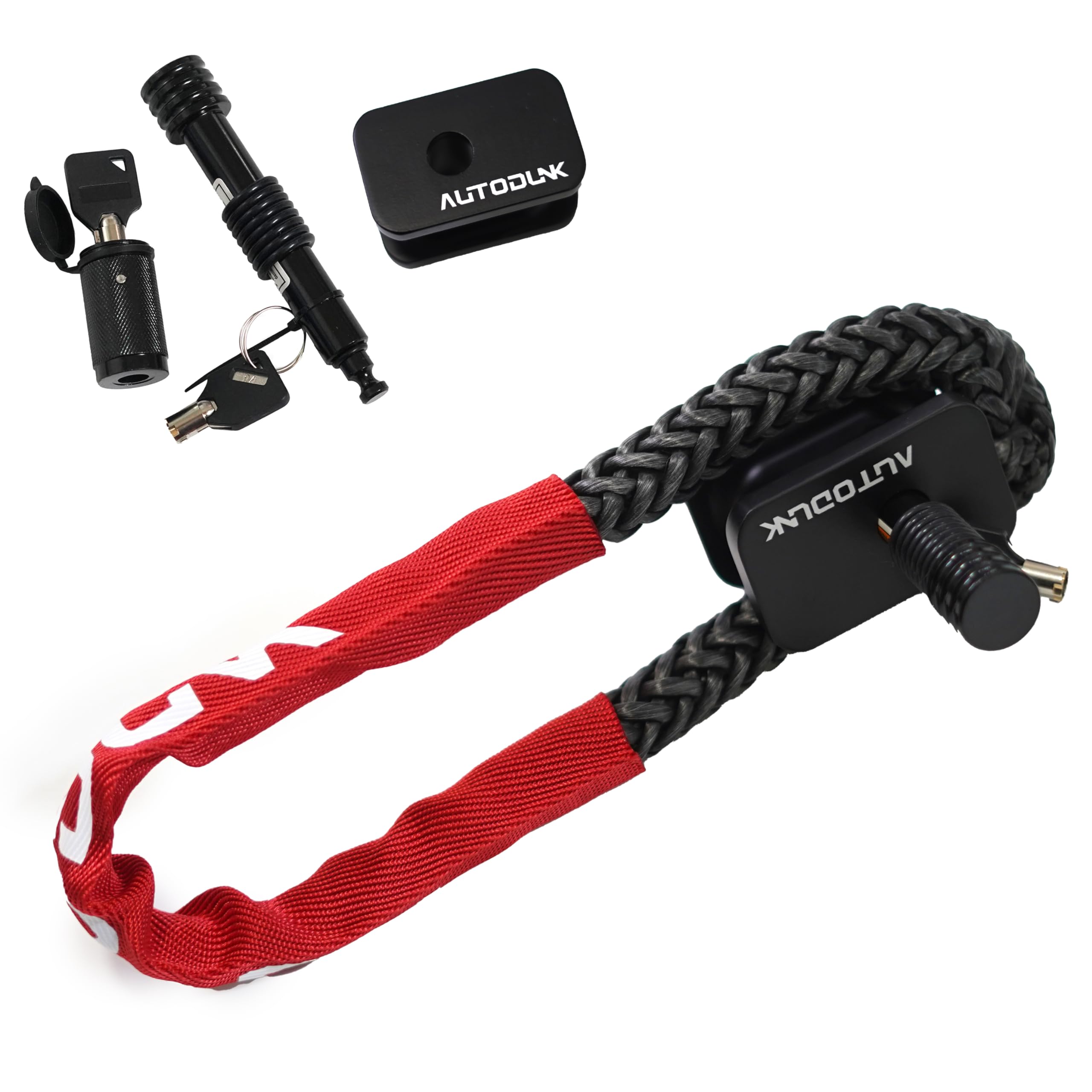 Amazon.com: AUTODUNK Soft Shackle Receivers Hitch Eyelet Kit, 2-Inch ...