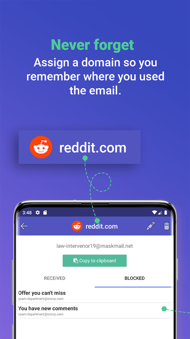 AnoneMail - disposable emails - App on Amazon Appstore