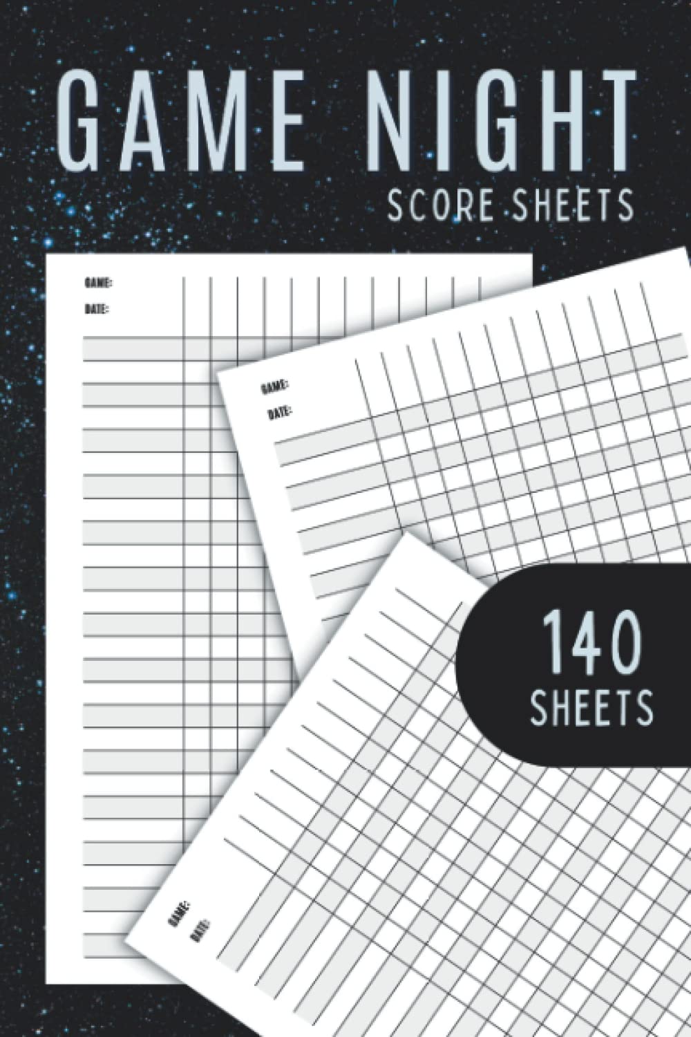 Game Night Score Sheets: 140 Simple Score Pads for Many Family Games ...