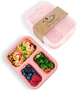 Amazon.com: LOVENTO Collapsible Silicone Bento Lunch Box Set, 3 Pieces ...