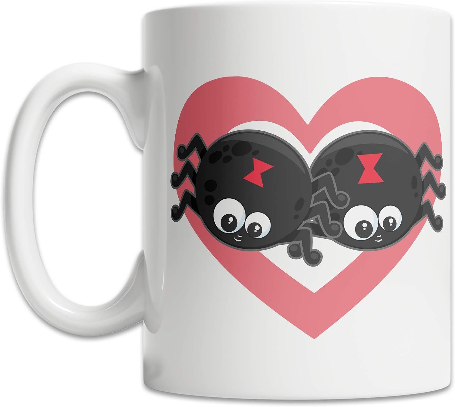 Amazon.com: I Love Spiders Mug - Kawaii Spider in Heart Coffee Mug ...