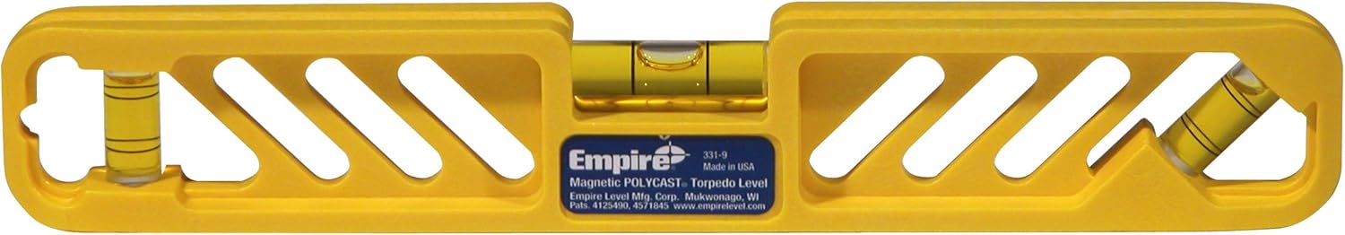 Empire Level 331-9 Magnetic Polycast Torpedo Level, 9-Inch - - Amazon.com