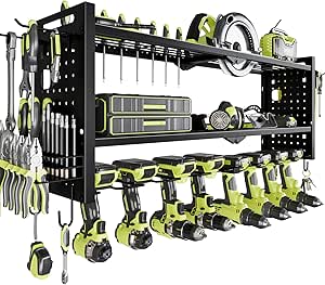 Amazon.com: NattyDot Power Tool Organizer Wall Mount,Cordless Drill ...