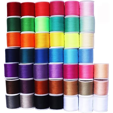Amazon.com: Sewing Threads Kits, 30 Colors 1000 Yards Per Spools ...