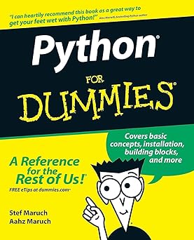 Python for Dummies: Amazon.co.uk: Maruch, Stef: 8601400640210: Books