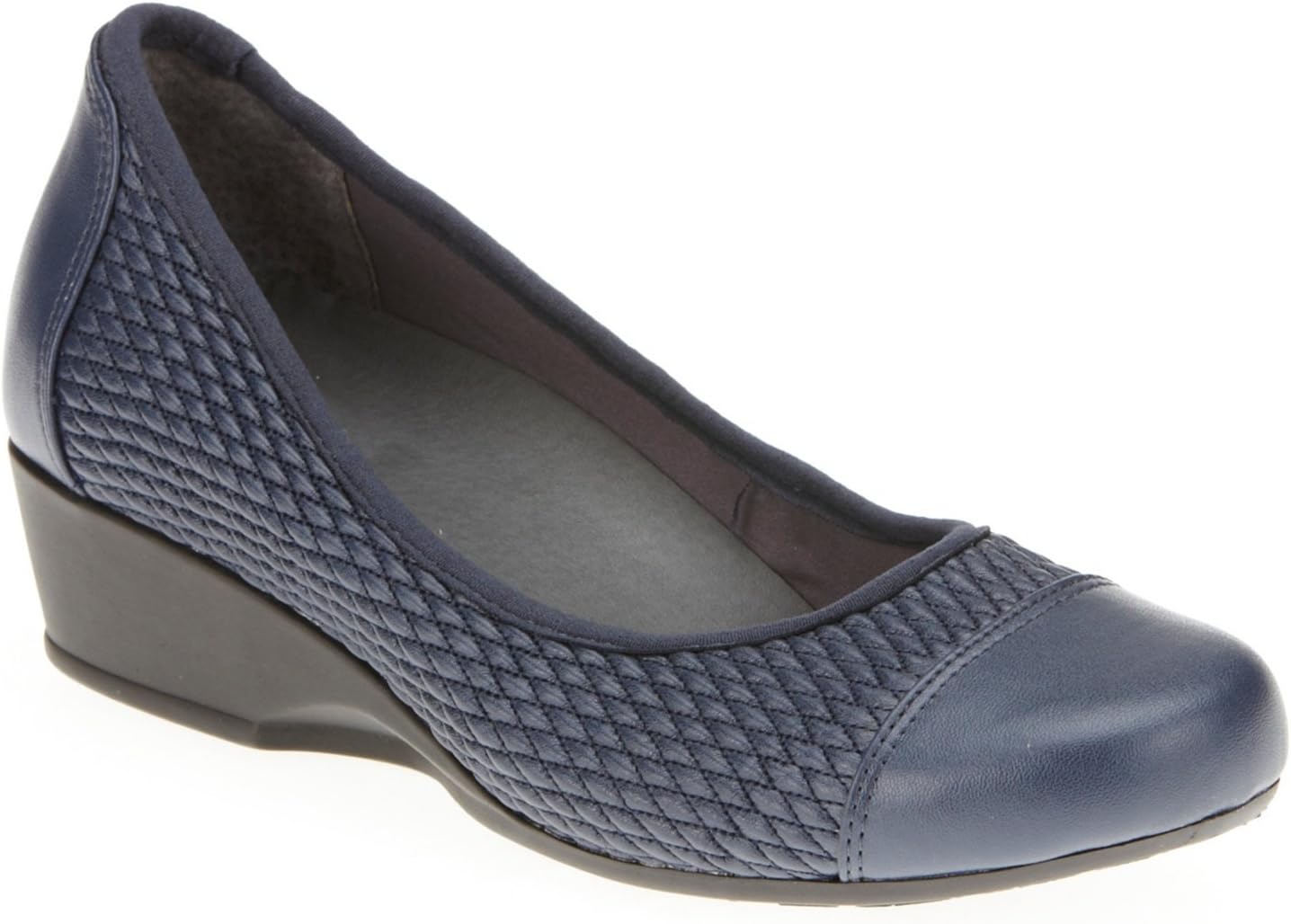 Amazon.com | FootSmart Stretchables Women's Kimberly Wedge Pumps,9 E US ...
