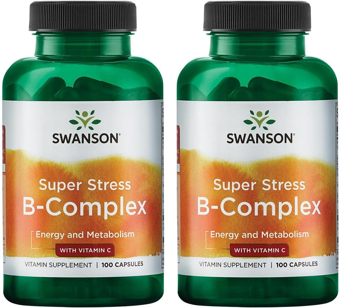 Amazon.com: Swanson Super Stress B-Complex - Vitamin Supplement ...