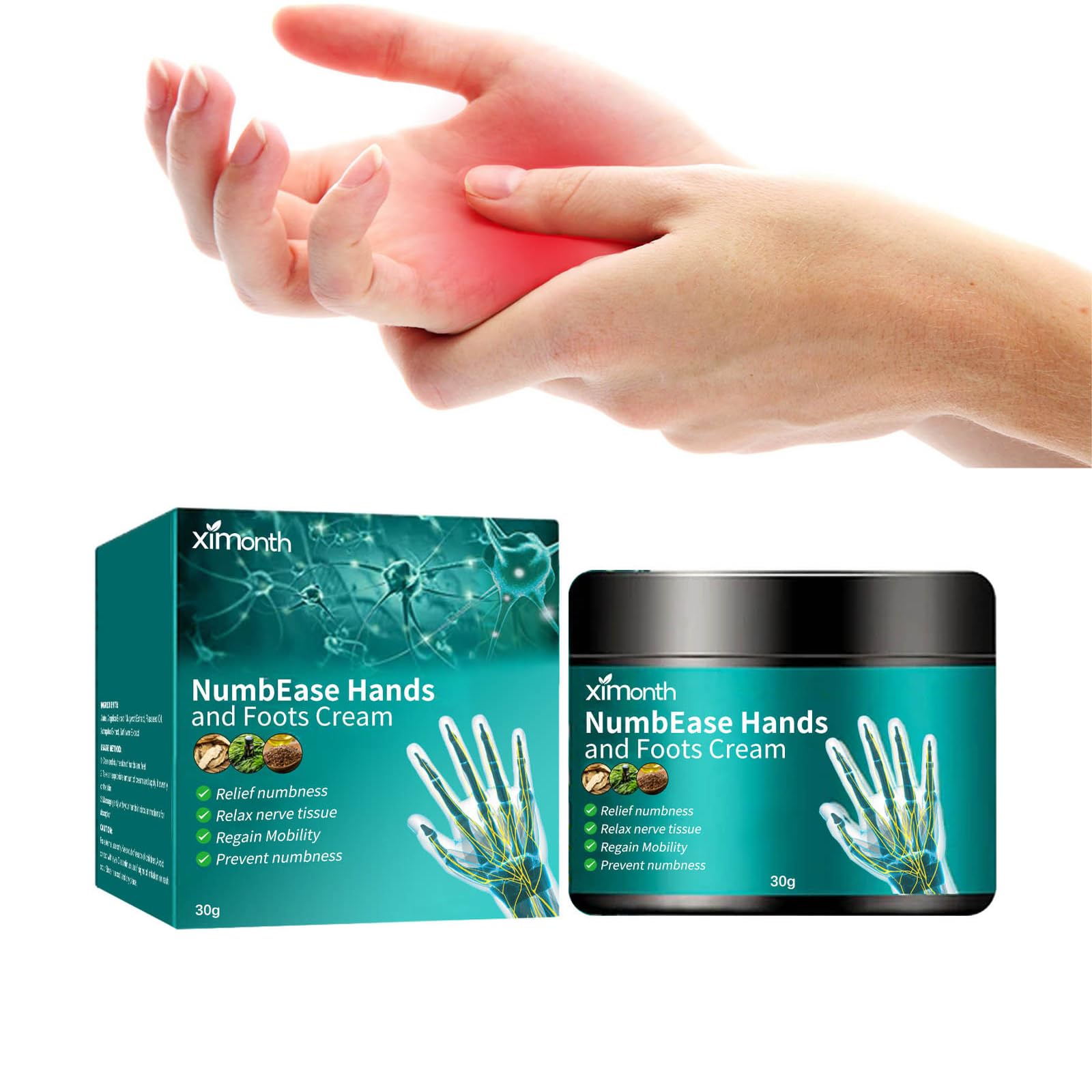 Cream for Hands and Feet, Nerve Pain Relief Cream, Neuropathy Nerve ...