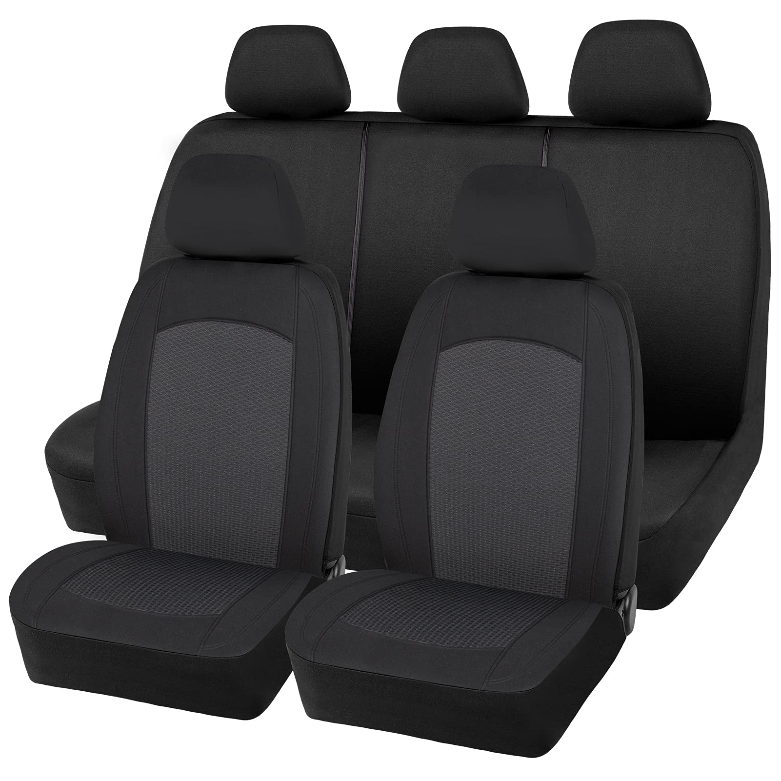 Road Comforts Full Set Car Seat Covers Low Back - Made with Jacquard ...