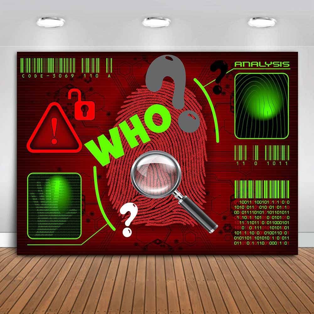 Amazon.com : Detective Backdrop Police Mystery Investigation Analysis ...