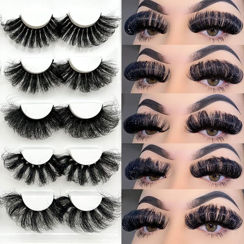 Amazon.com: Lashes Eyelashes Long False Faux Mink Look Like Lash ...