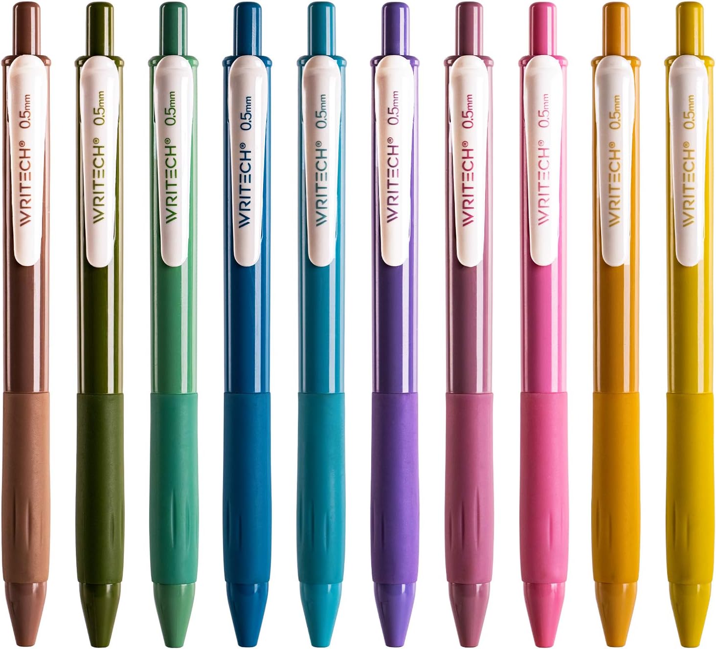 Amazon.com: WRITECH Retractable Gel Ink Pens: Multi Colored 2 in 1 ...