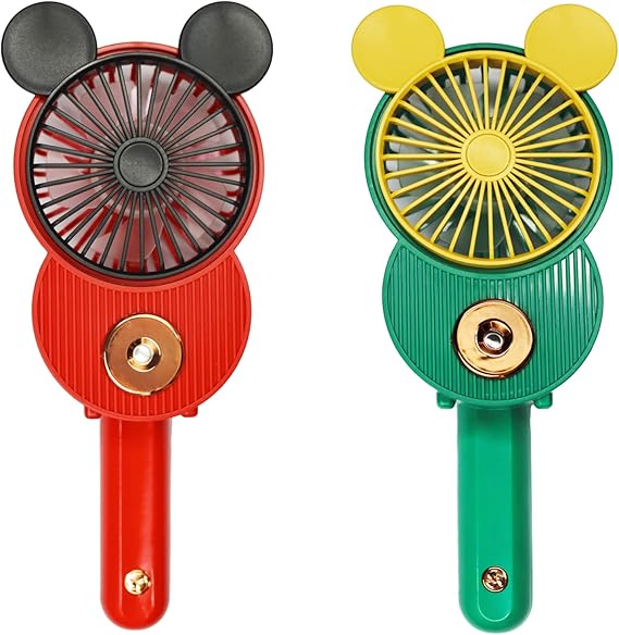 Amazon.com: LACOVIA Cute Mouse Misting Mini Fan, Handheld Portable USB ...