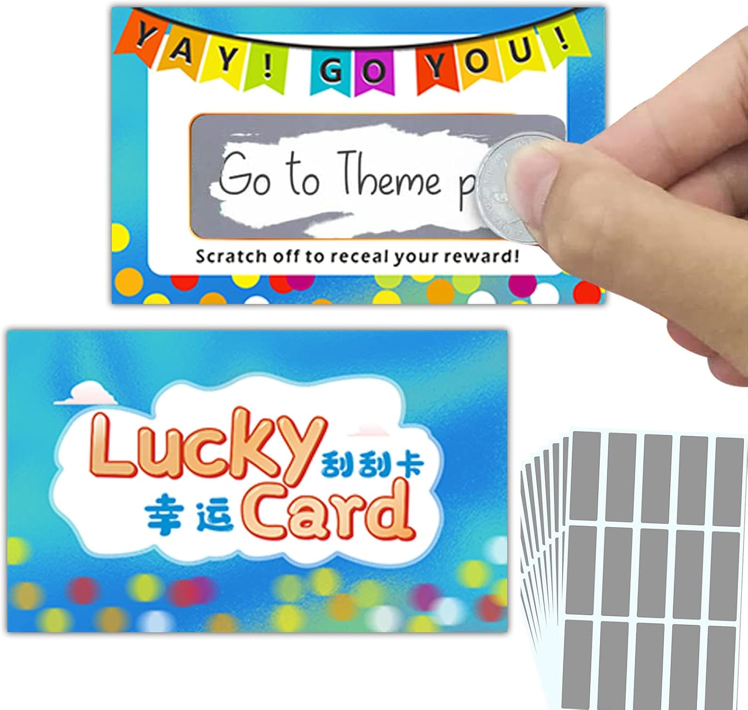 Tuklye Scratch Cards 200, Behavior Rewards Scratch Off Stickers Wish ...